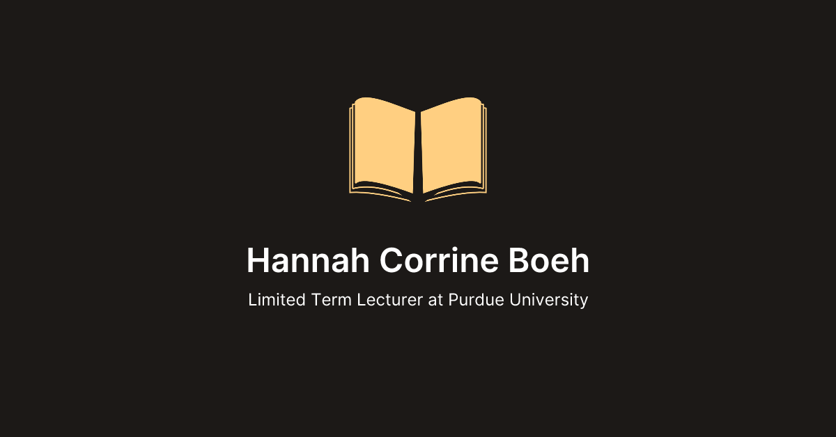 Hannah Corrine Boeh