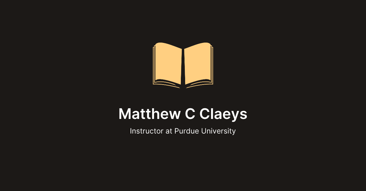 Matthew C Claeys