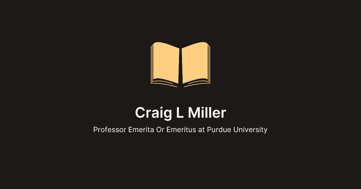 Craig L Miller