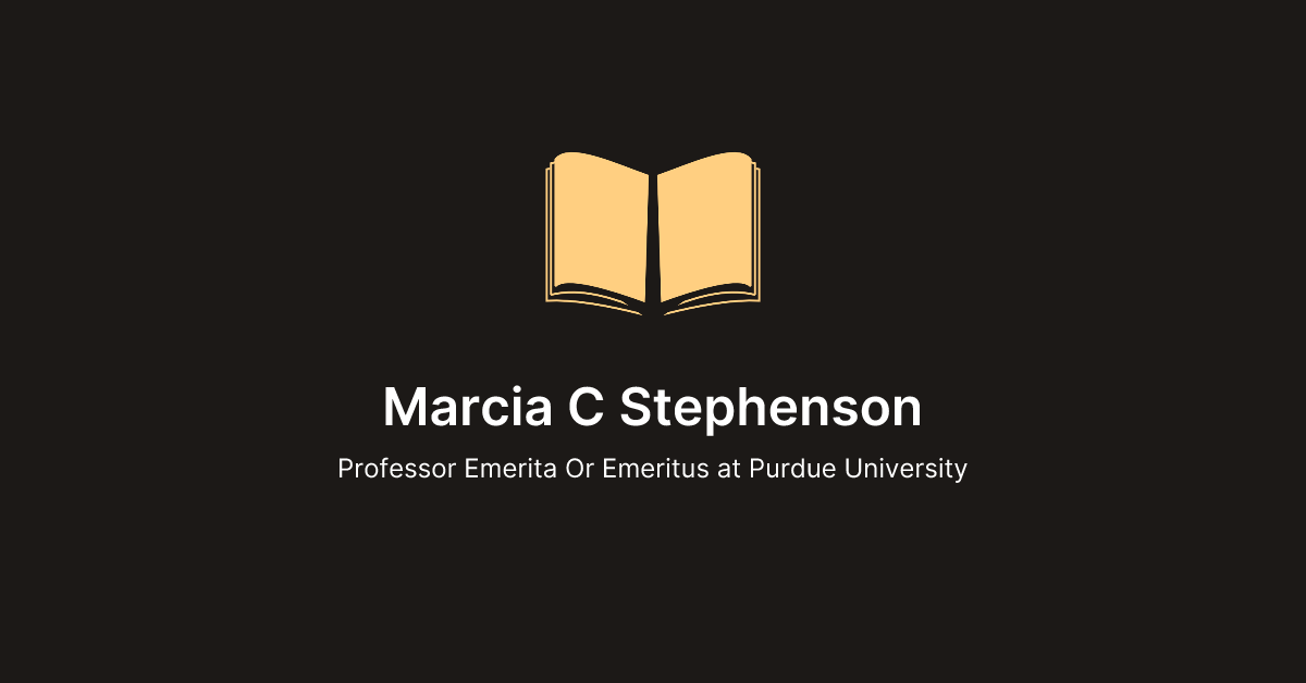 Marcia C Stephenson