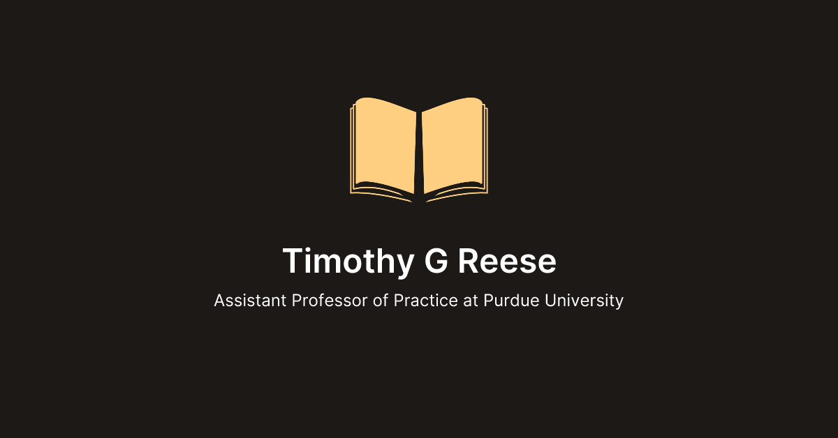 Timothy G Reese