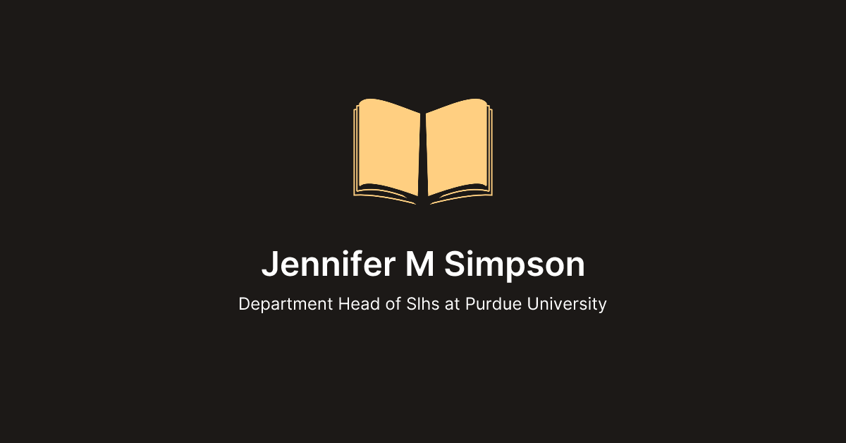 Jennifer M Simpson