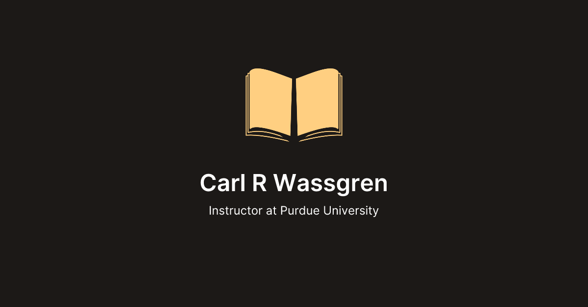 Carl R Wassgren