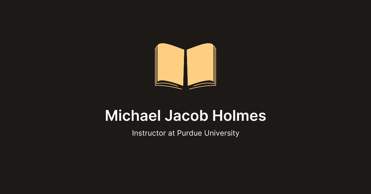 Michael Jacob Holmes