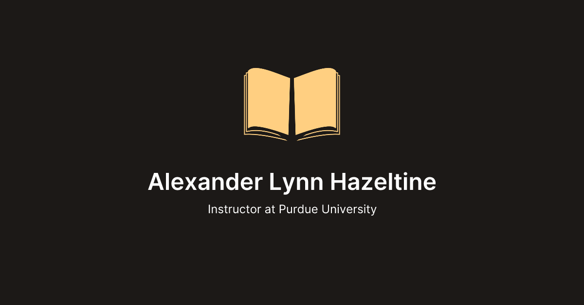 Alexander Lynn Hazeltine