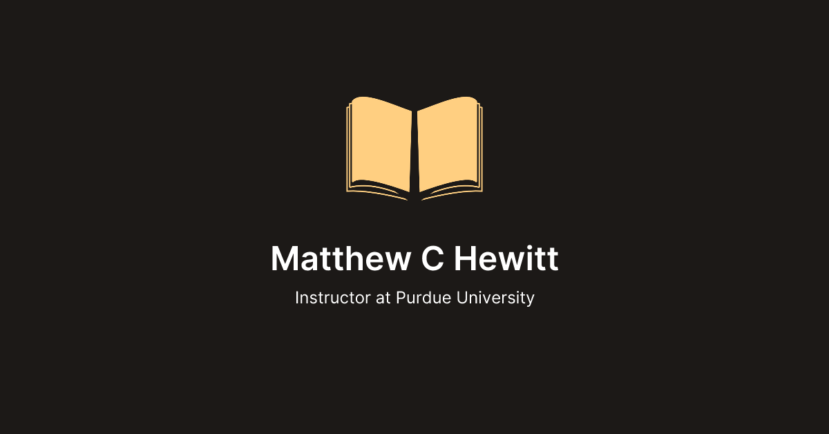 Matthew C Hewitt