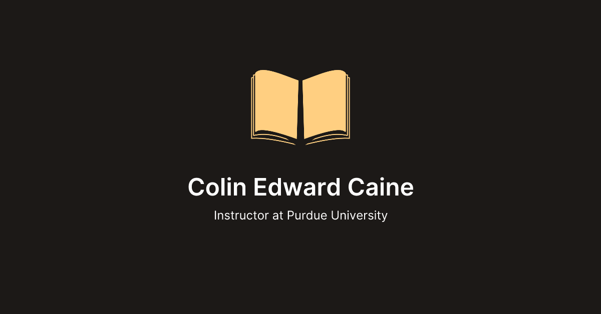 Colin Edward Caine