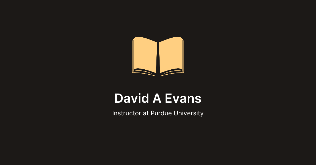 David A Evans