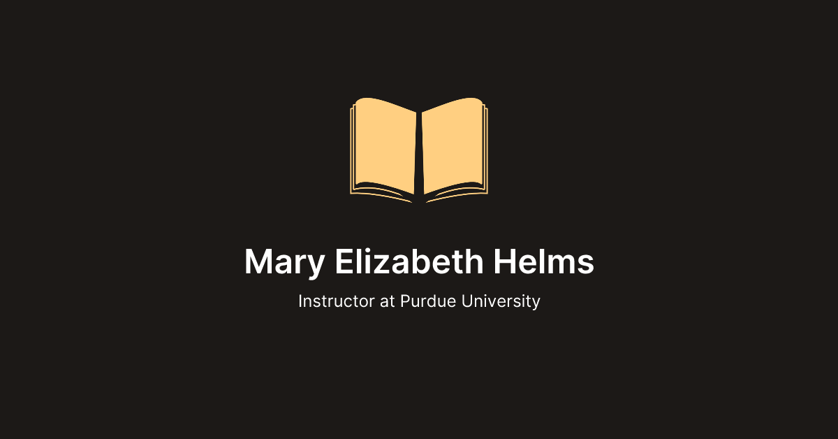 Mary Elizabeth Helms