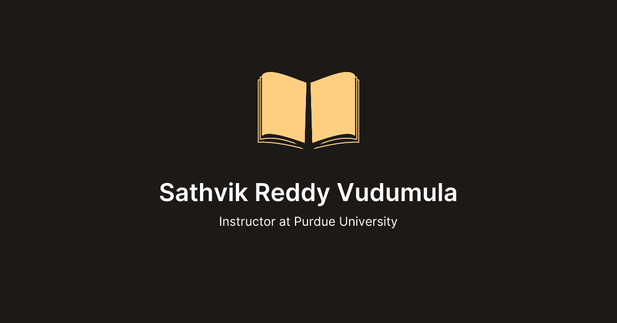 Sathvik Reddy Vudumula