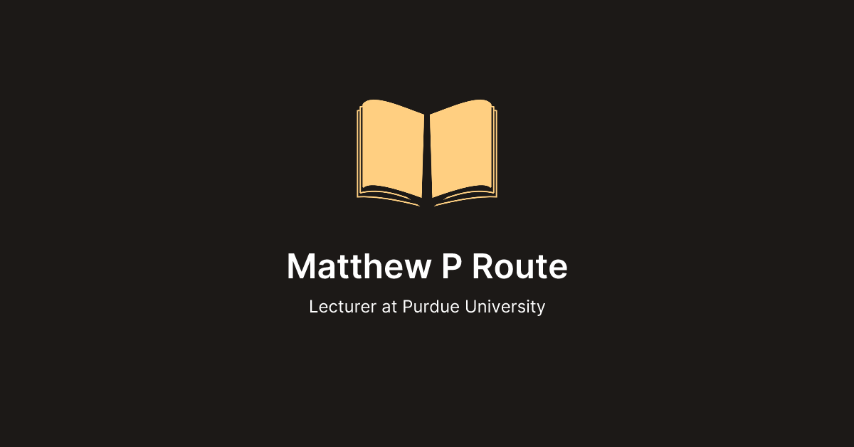 Matthew P Route