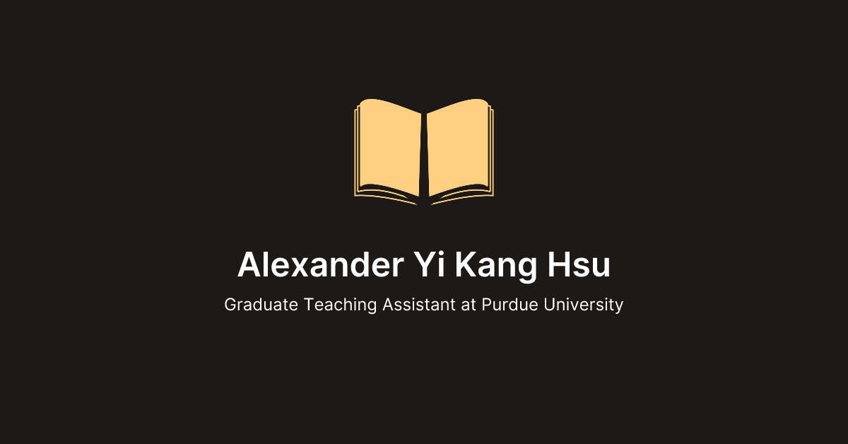 Alexander Yi Kang Hsu