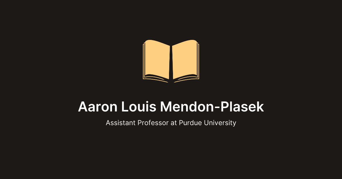 Aaron Louis Mendon-Plasek
