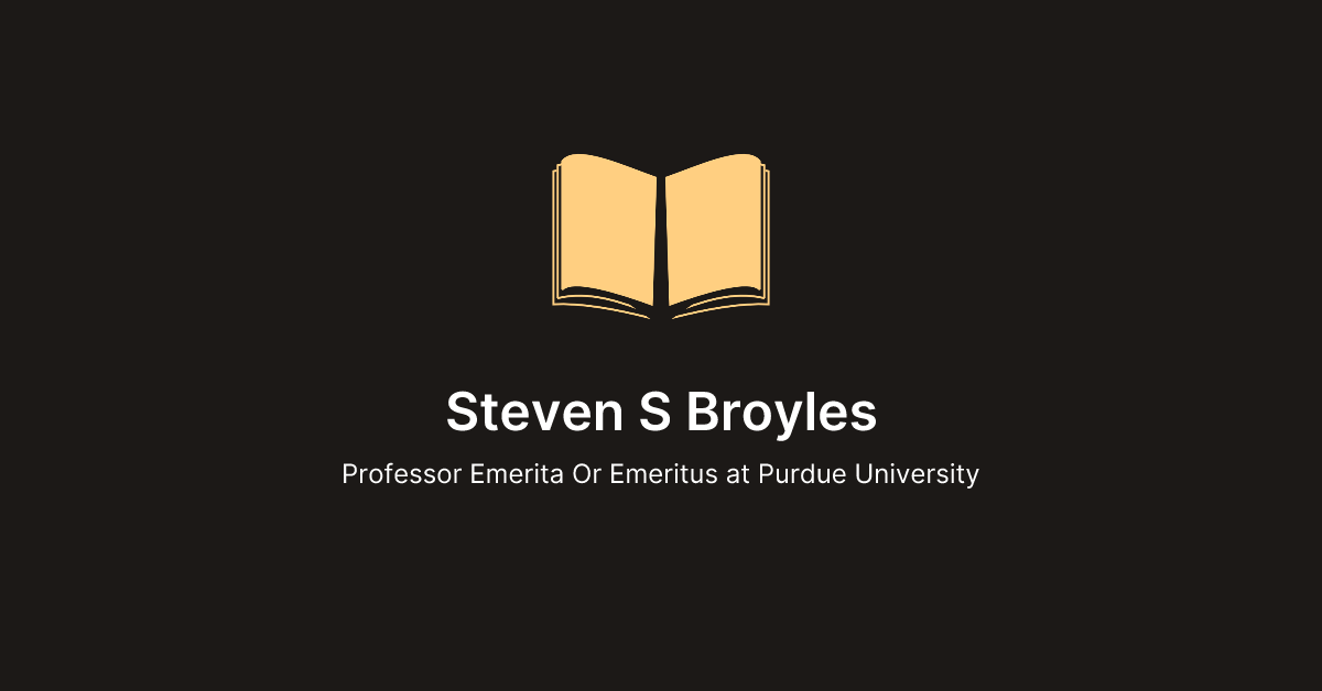 Steven S Broyles