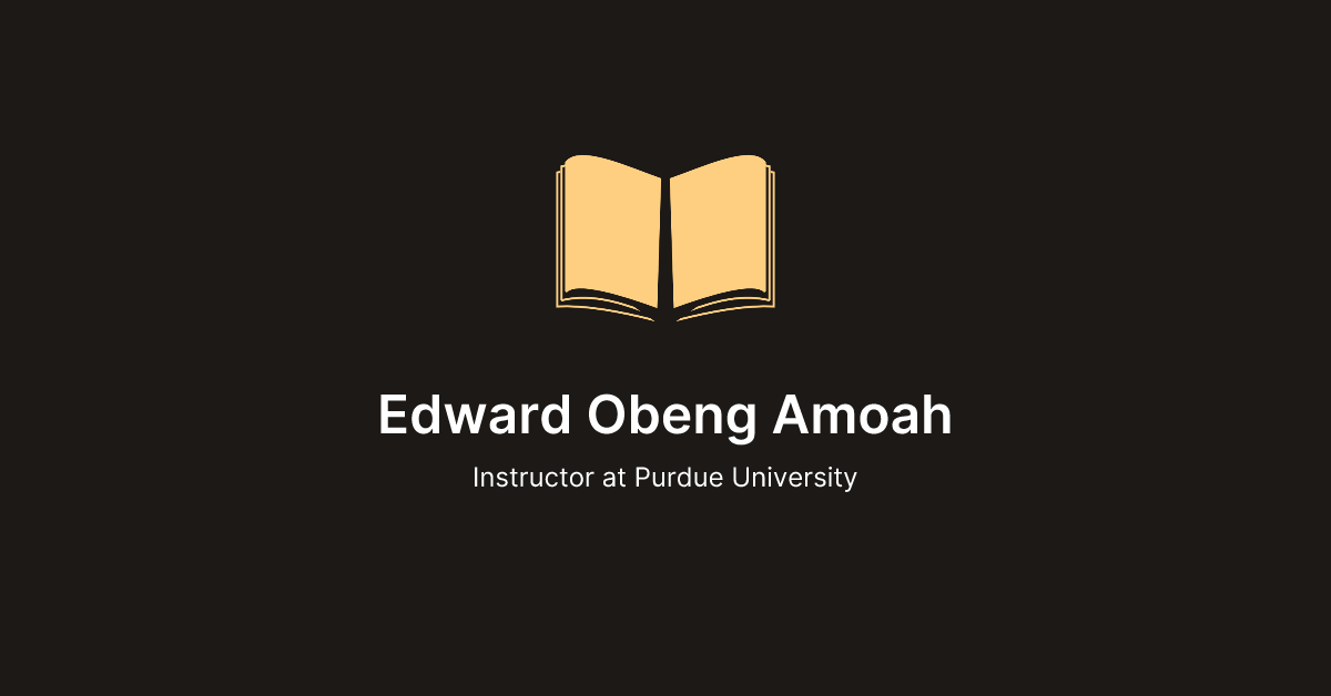 Edward Obeng Amoah